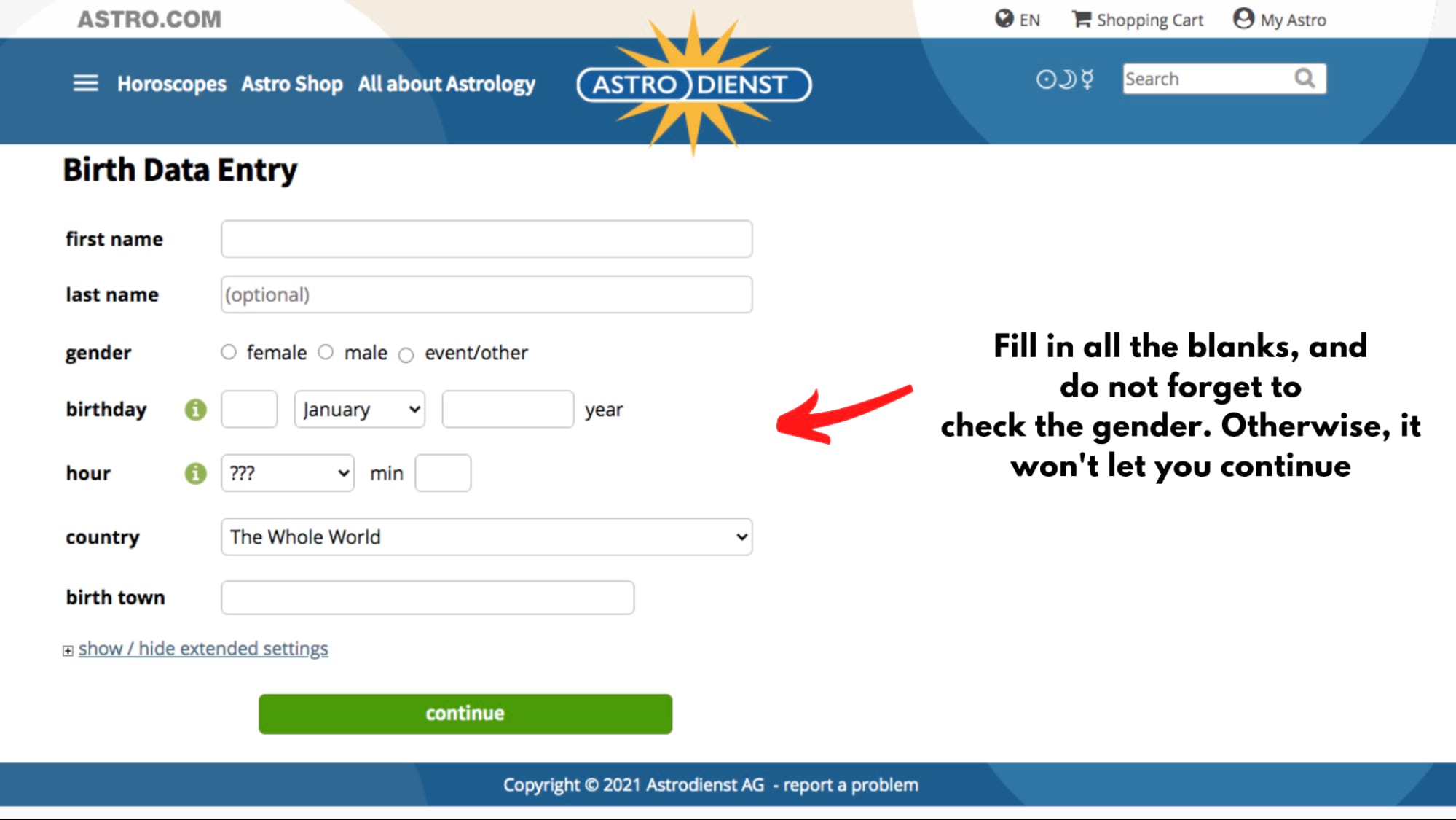 How To Create Your Free Birth Chart In 6 Easy Clicks - Anna Kovach's ...